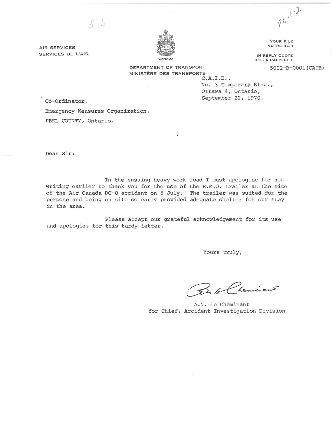 50th Anniversary Air Canada Flight 621 Crash